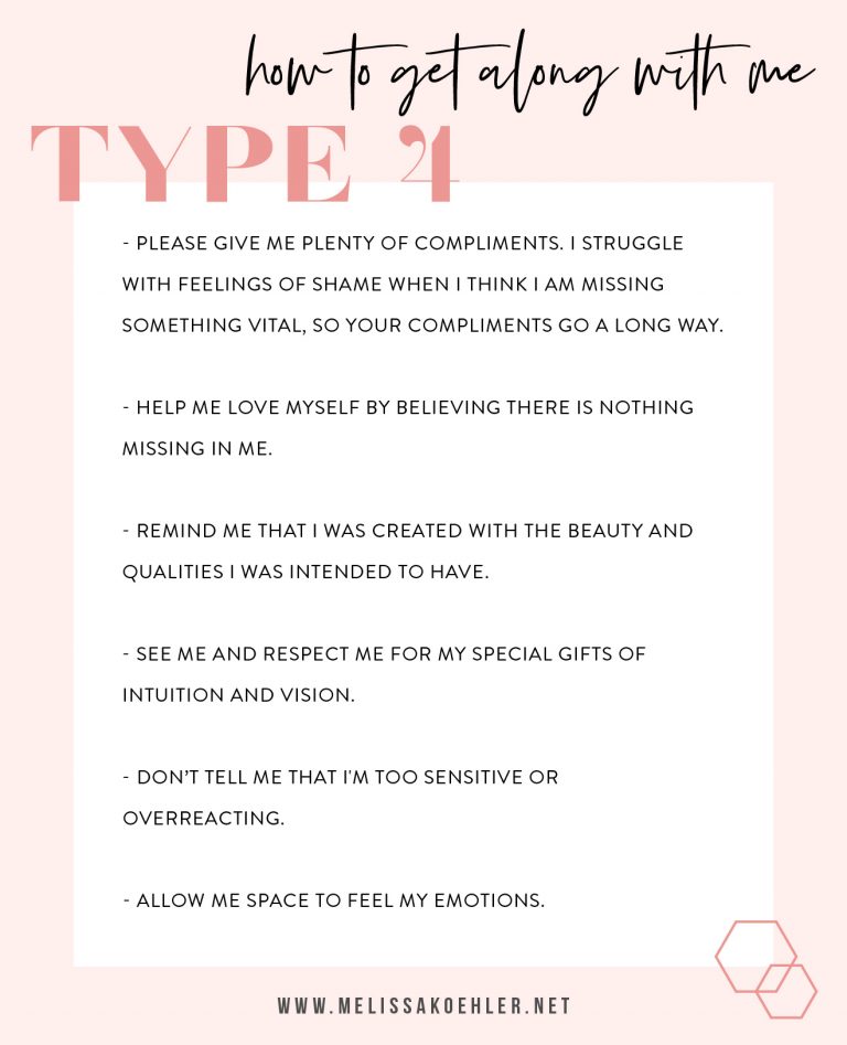 Get Along With Me: Type Four - melissakoehler.net